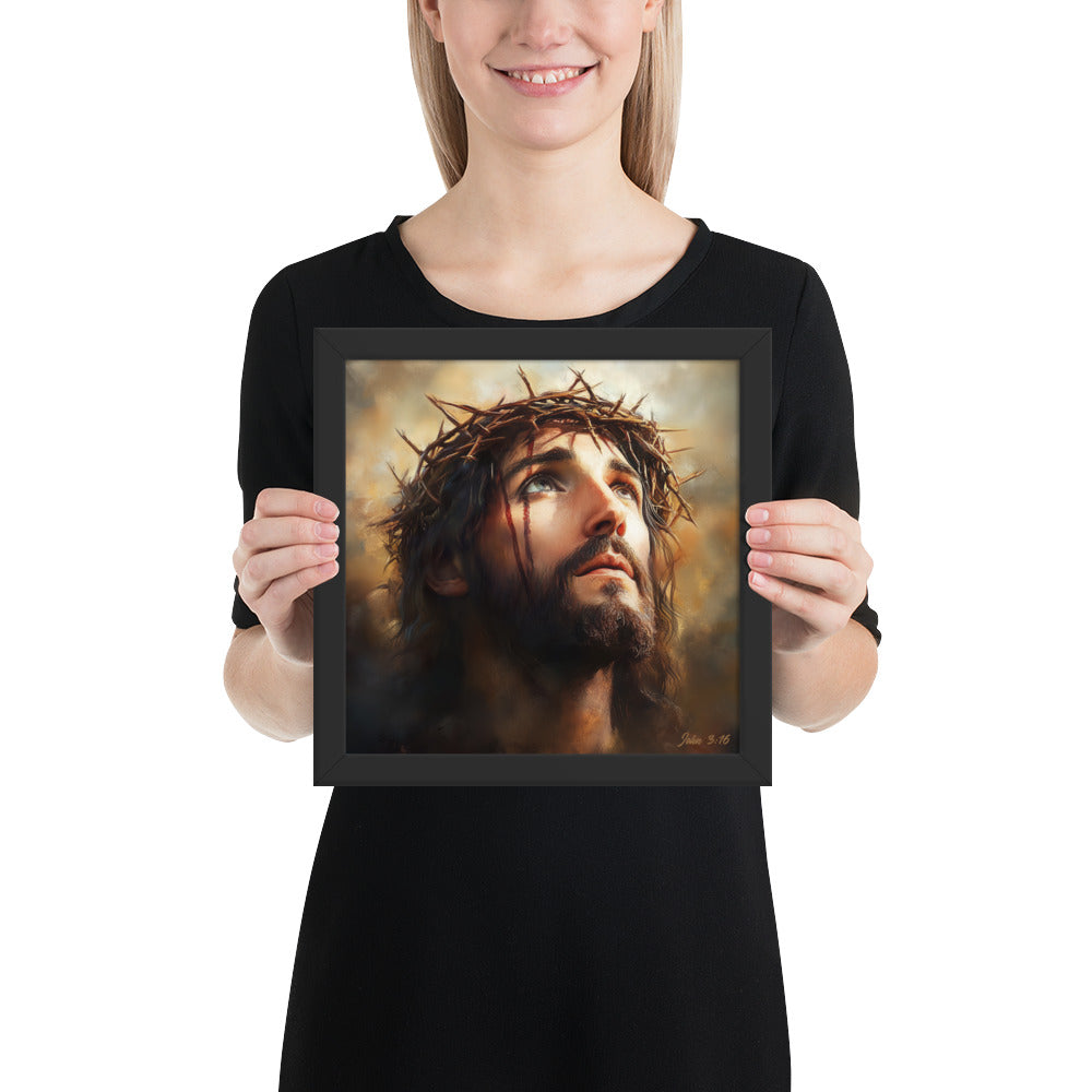 Jesus Portrait Framed Poster | Crusaders Of The Faith