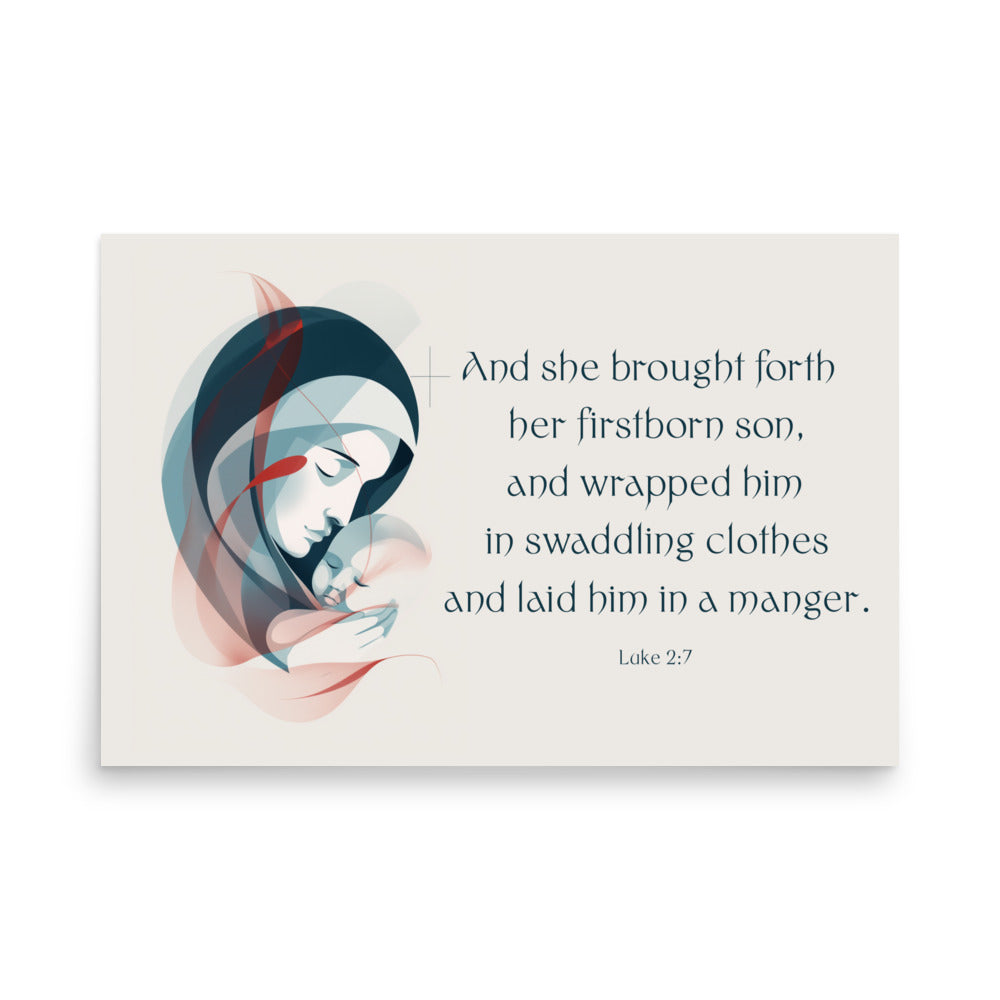 Luke 2:7 Poster | Crusaders Of The Faith